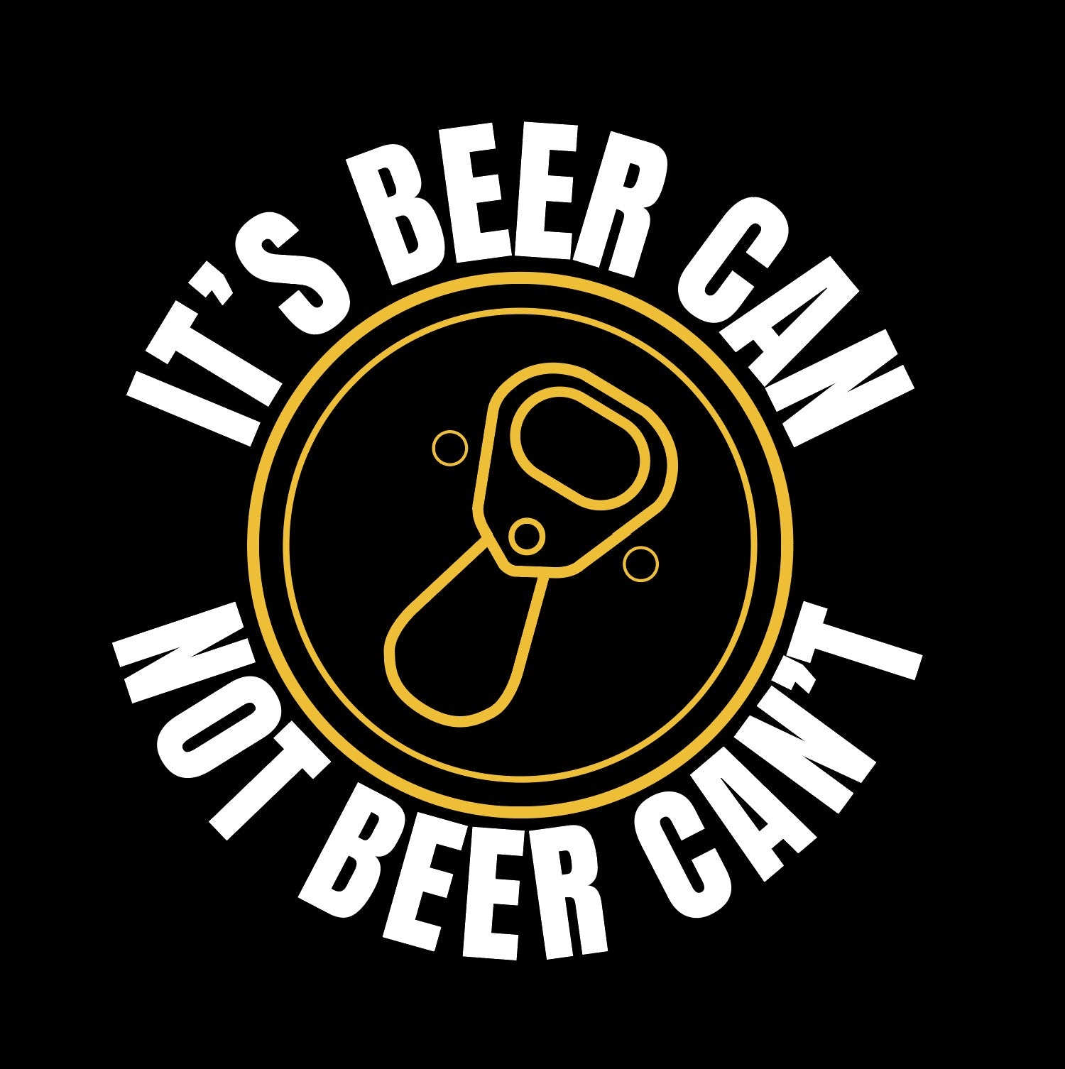 Tap Life Car Window Decal- It's Beer Can, Not Beer Can't – Wine Life